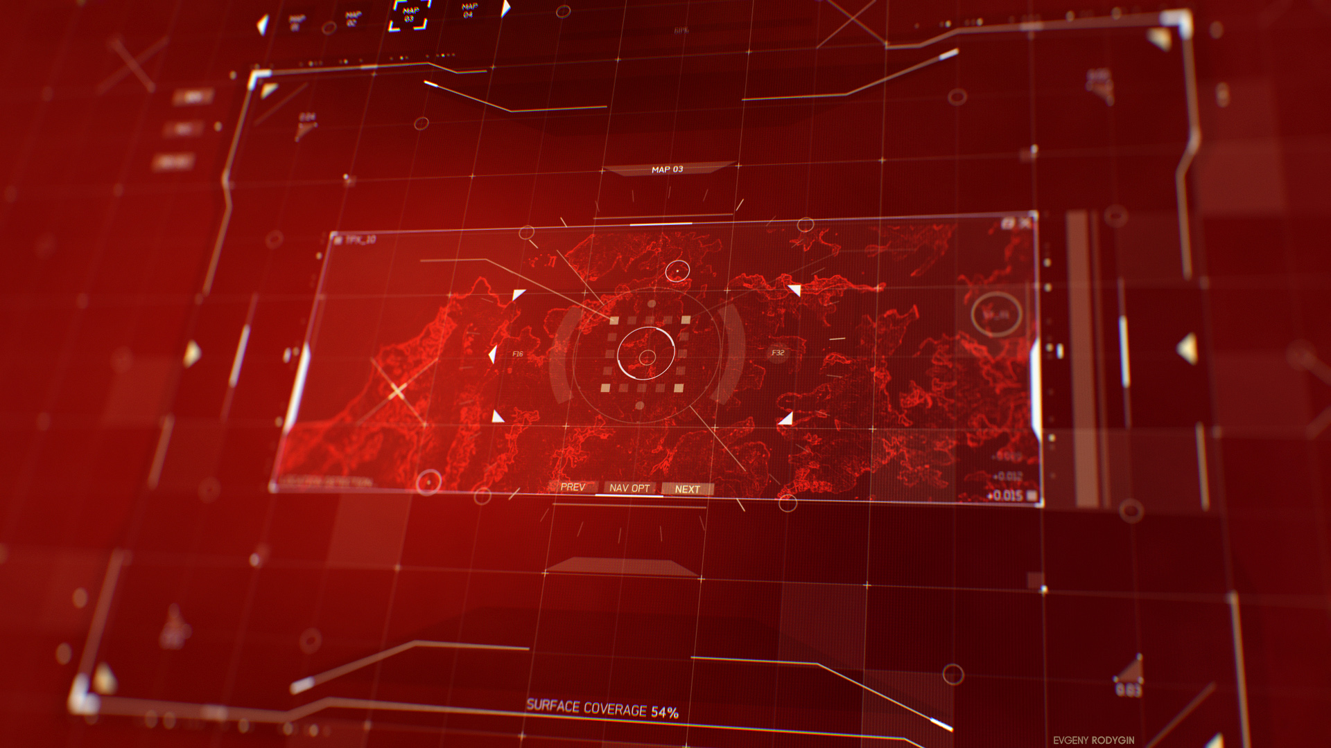 Evgeny Rodygin | Red Alert - Sci-fi UI, FUI Design, Motion
